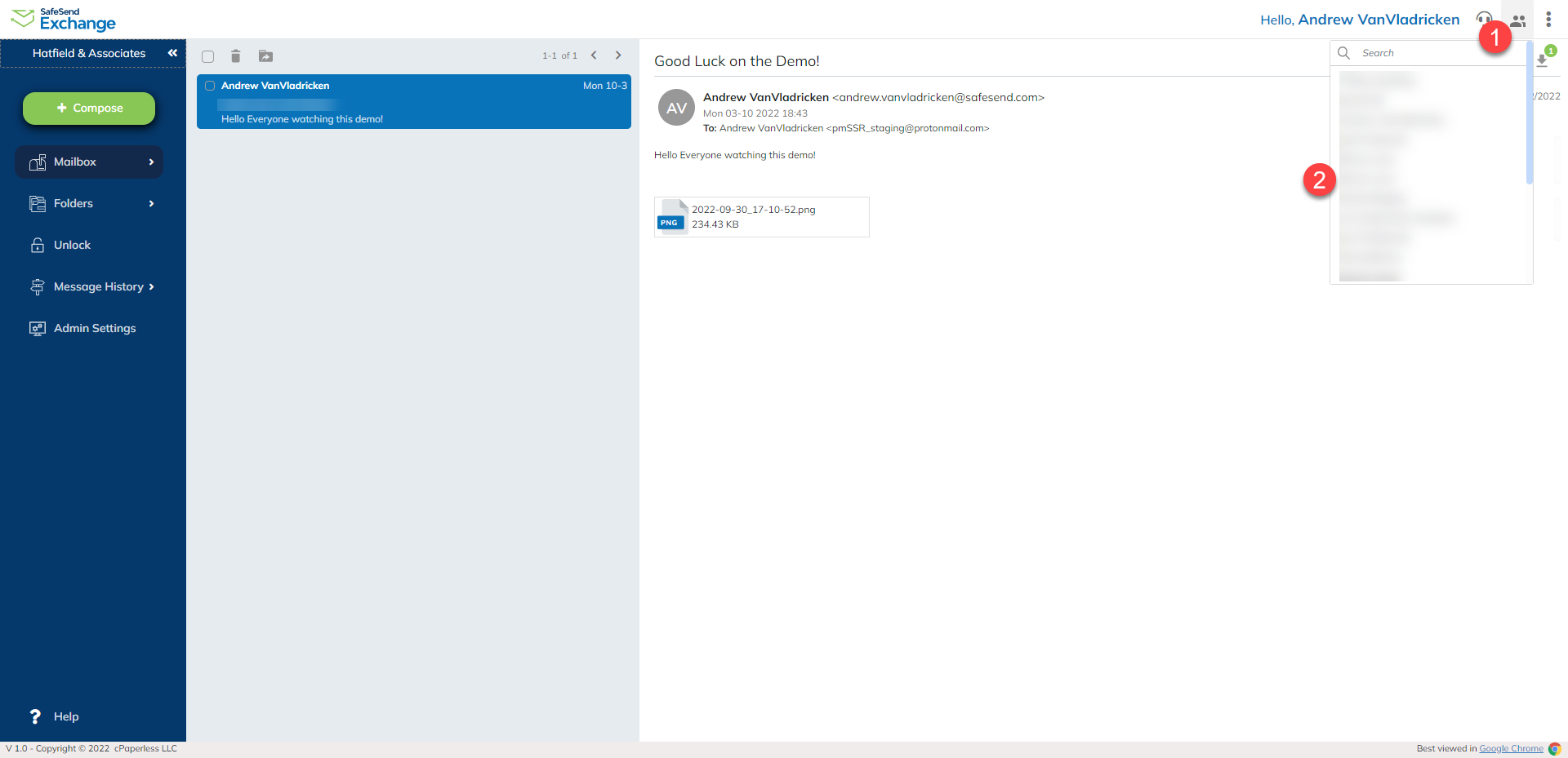 View Other Inboxes – SafeSend