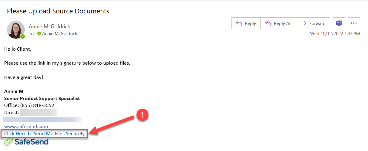 Client Experience: Upload Documents – SafeSend
