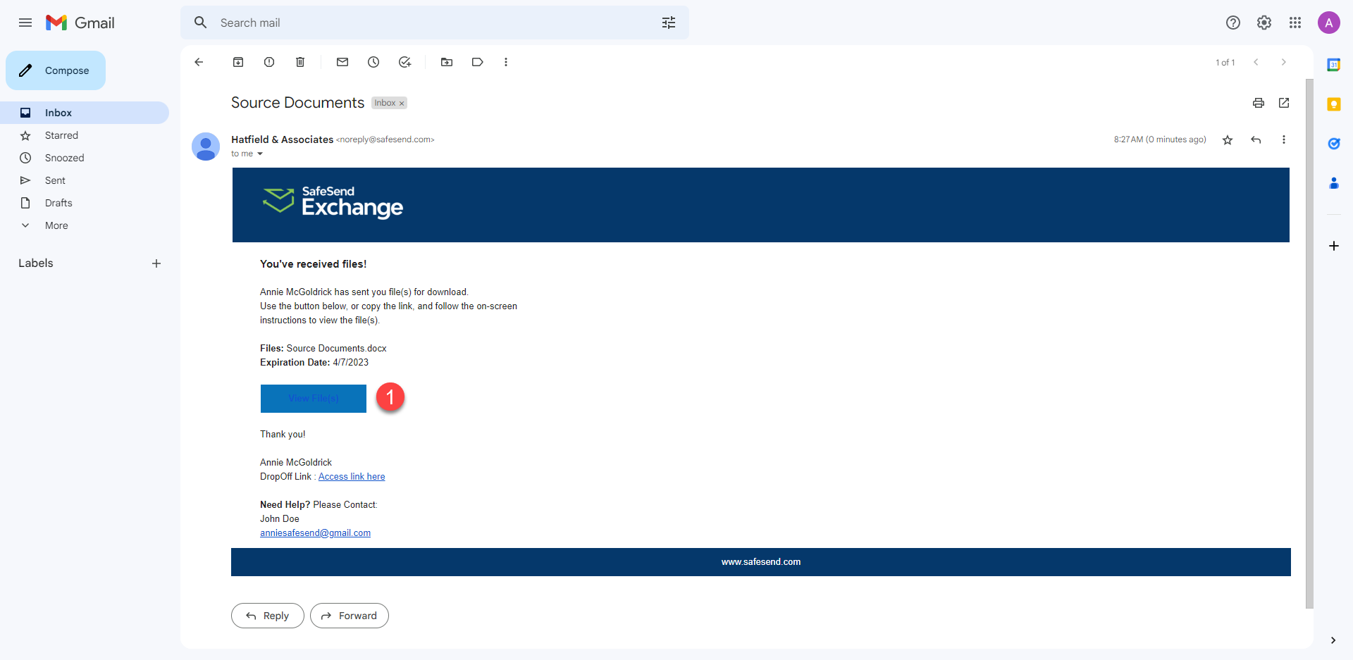 Client Experience: Download Documents – SafeSend