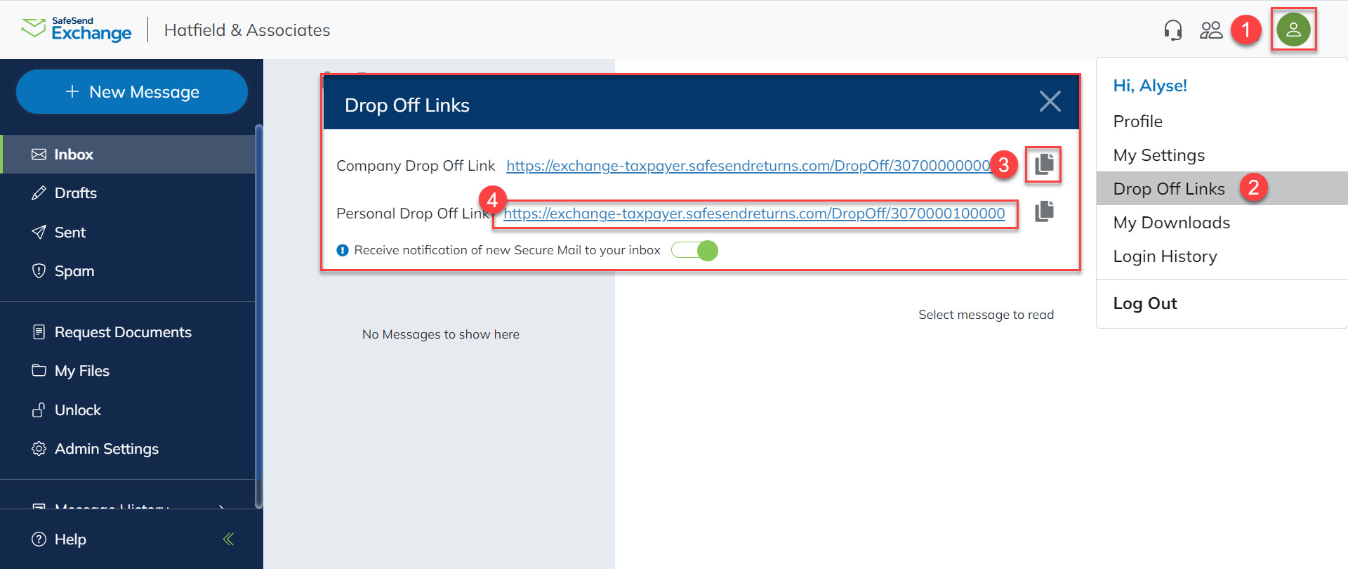 Add a Drop Off Link to Your Outlook® Email Signature – SafeSend
