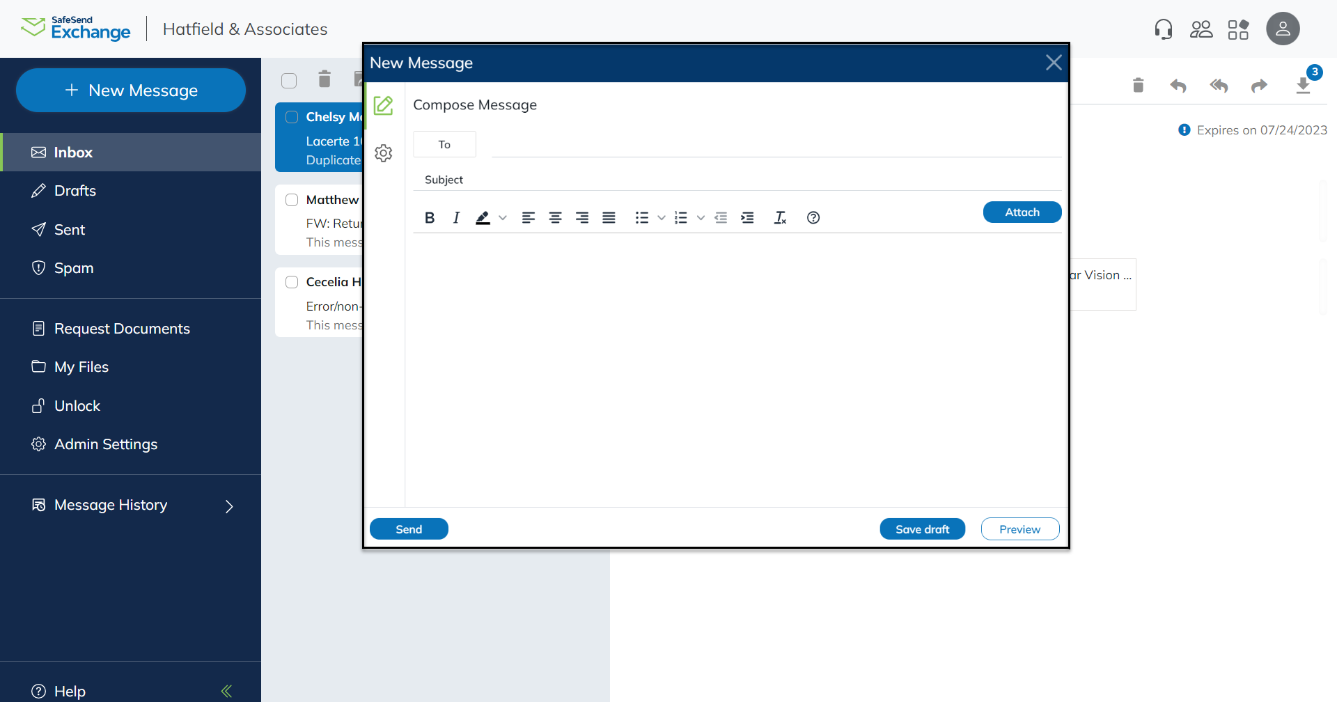 Mailbox – SafeSend