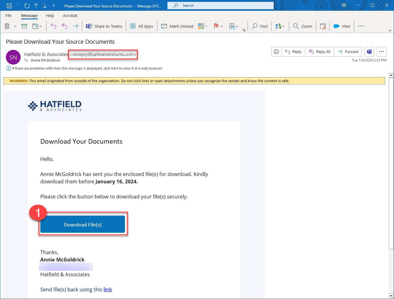 Client Experience: Download Documents – SafeSend