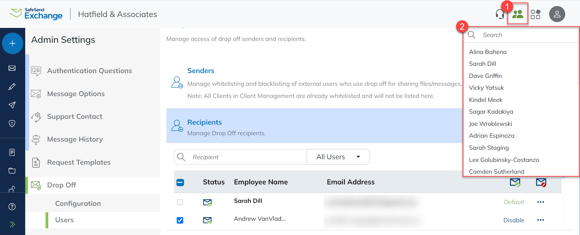 View Other Inboxes – SafeSend