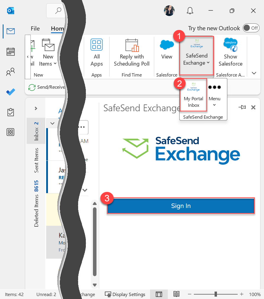 Exchange Outlook® Plug-In – SafeSend