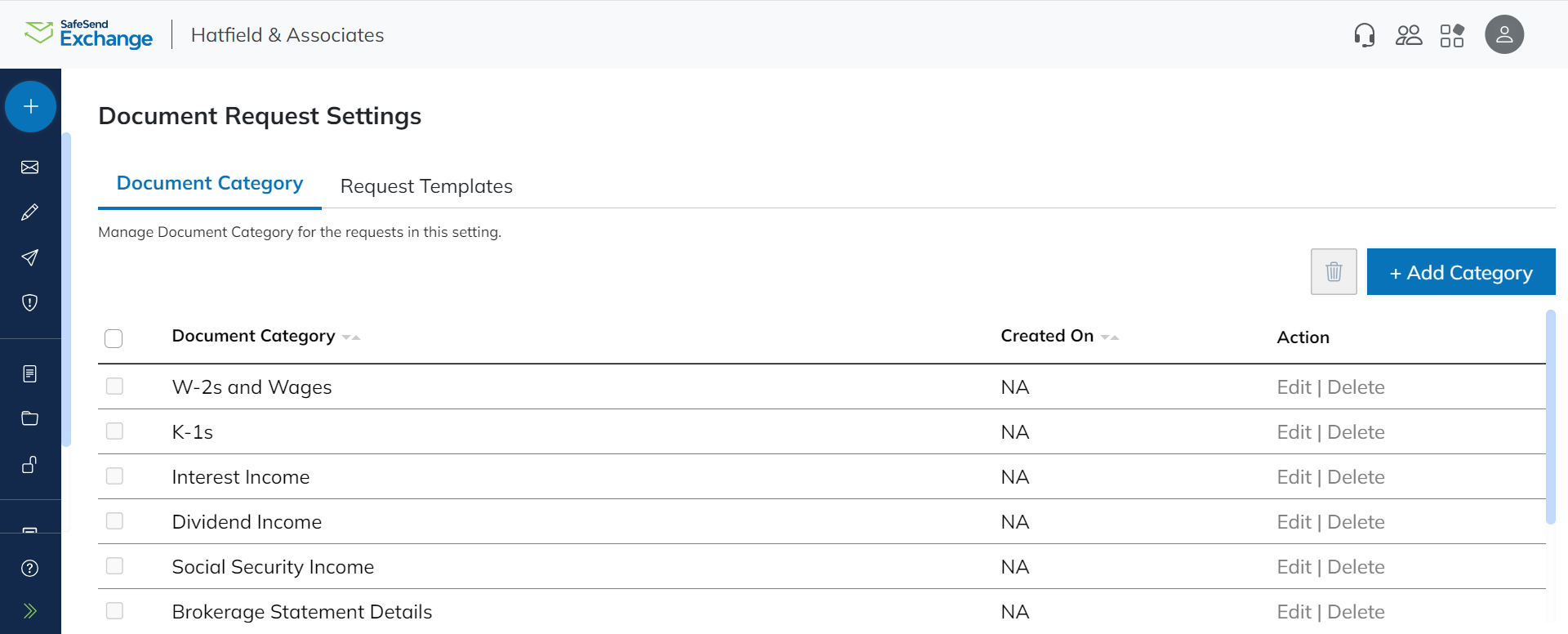 Exchange Settings Overview – SafeSend
