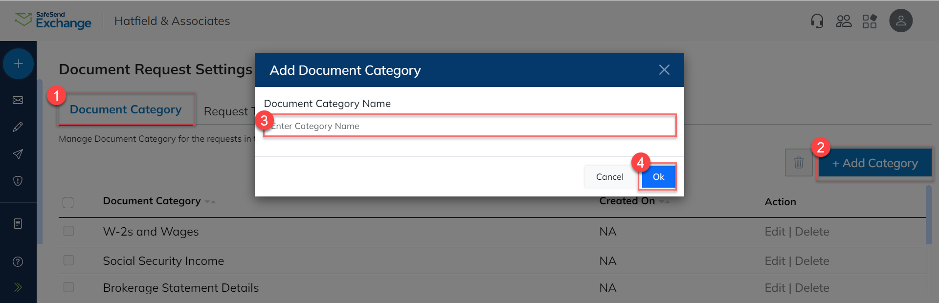 Exchange Settings Overview – SafeSend