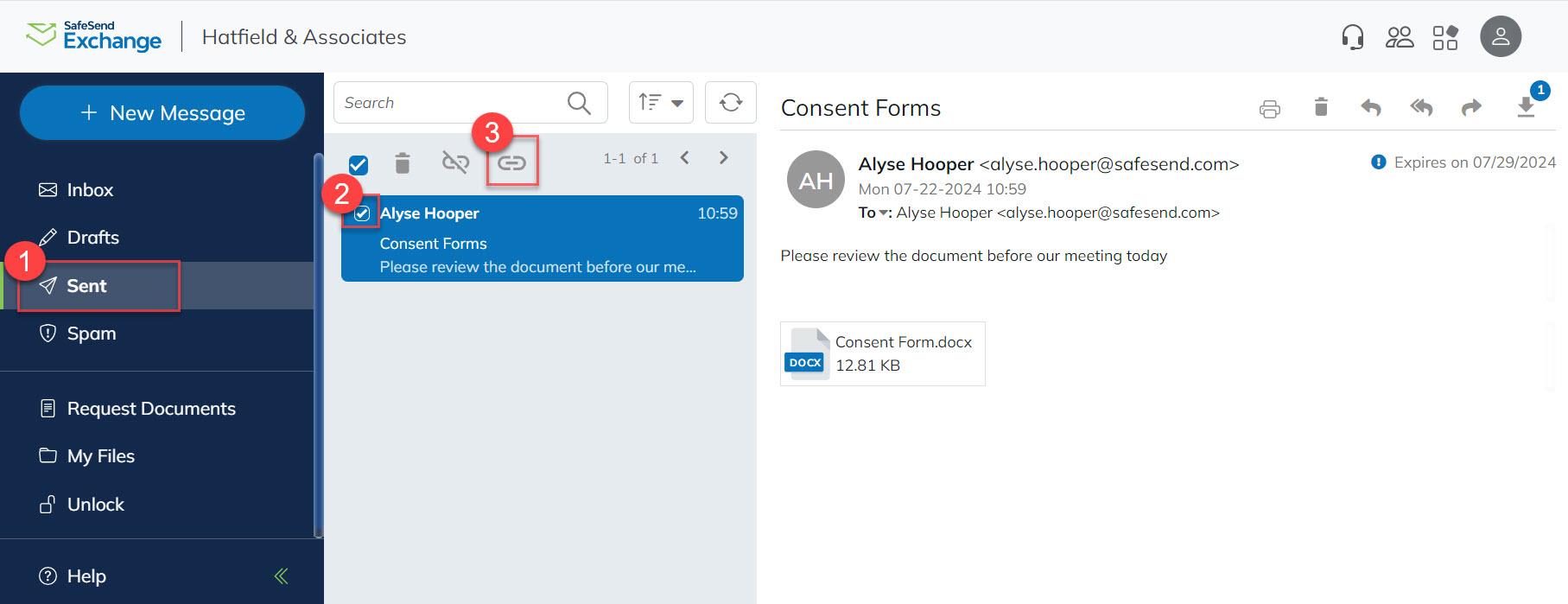 Mailbox – SafeSend